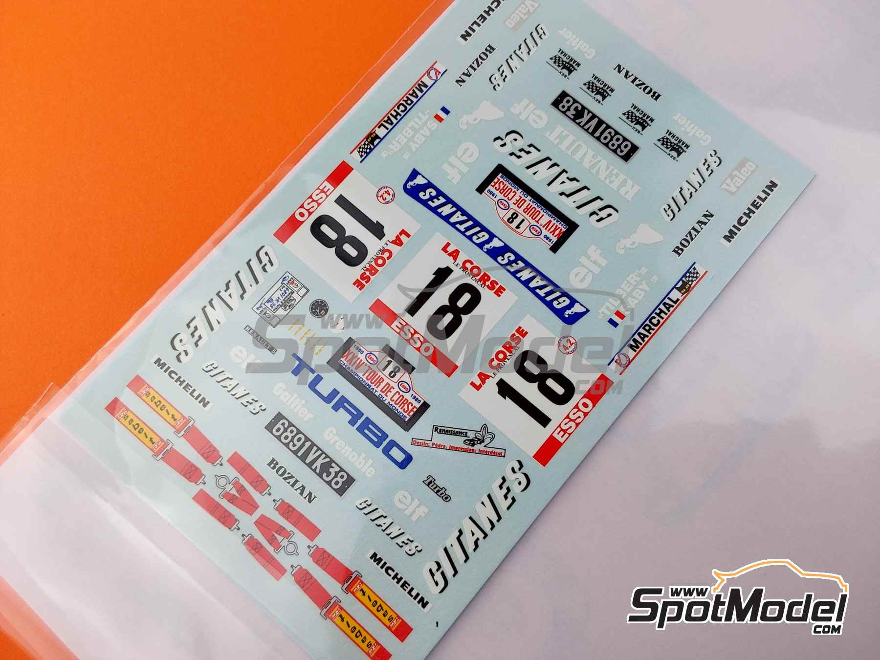 Renaissance Models TK24/063: Marking / livery 1/24 scale - Renault 5 ...