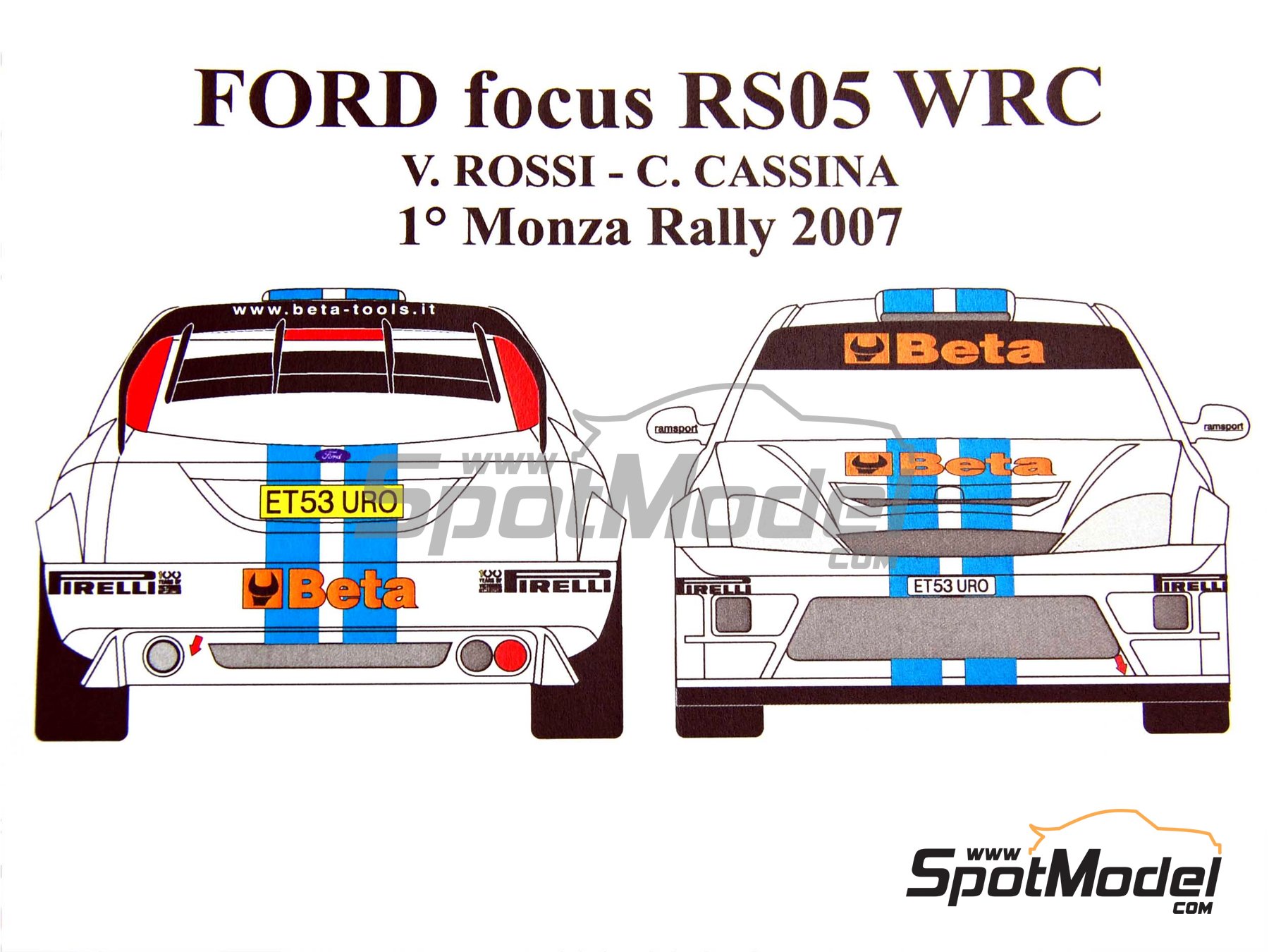Renaissance Models TK24/266: Marking / livery 1/24 scale - Ford Focus ...