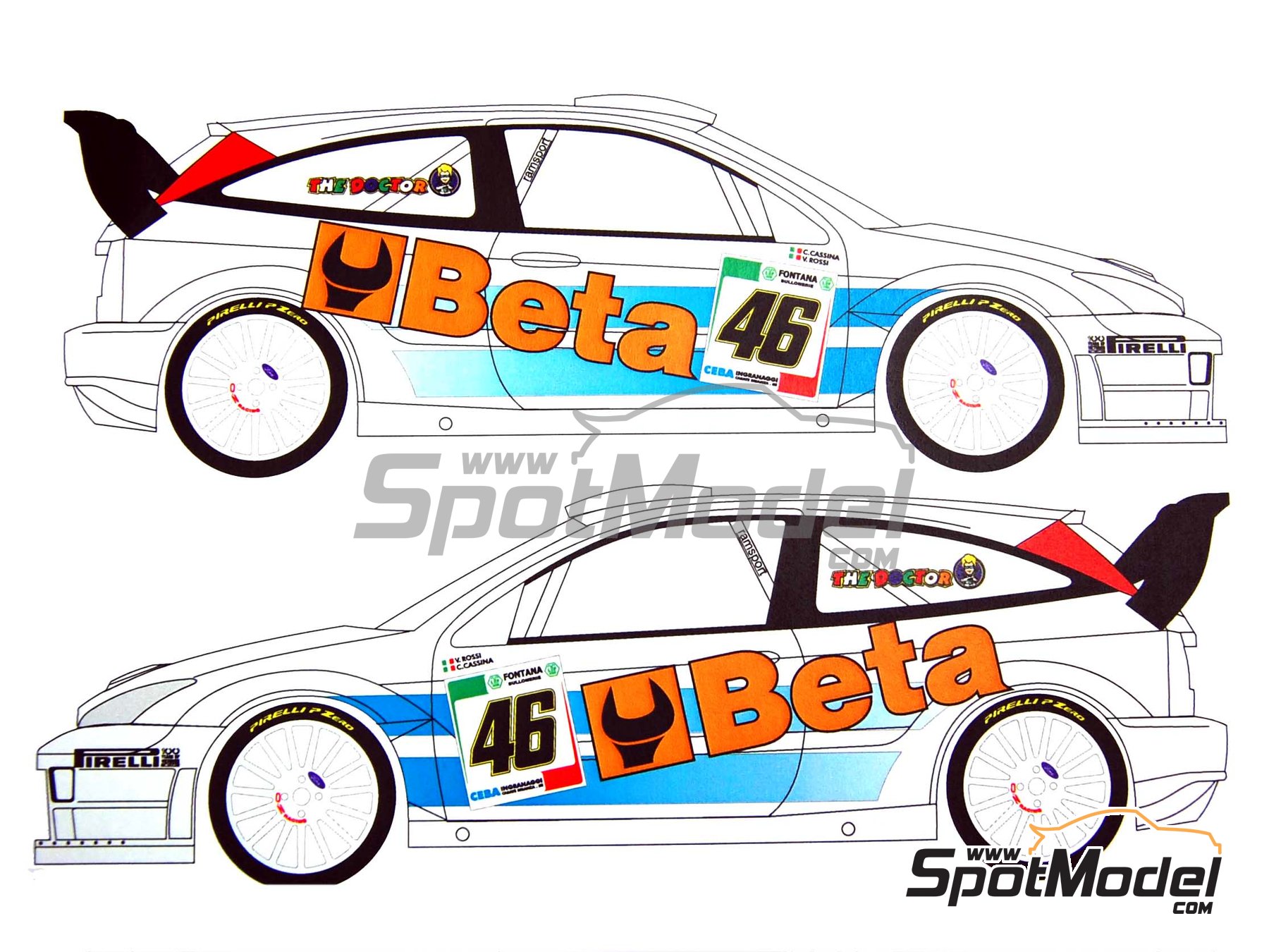 Renaissance Models TK24/266: Marking / livery 1/24 scale - Ford Focus ...
