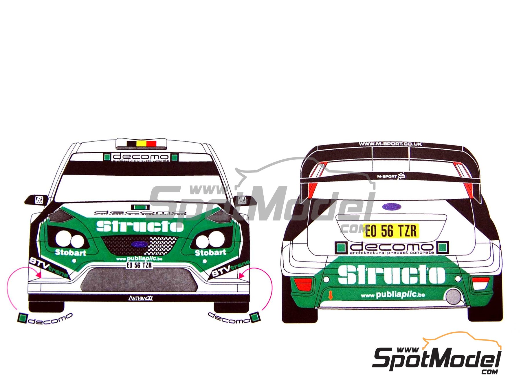 Renaissance Models TK24/293: Marking / livery 1/24 scale - Ford Focus ...