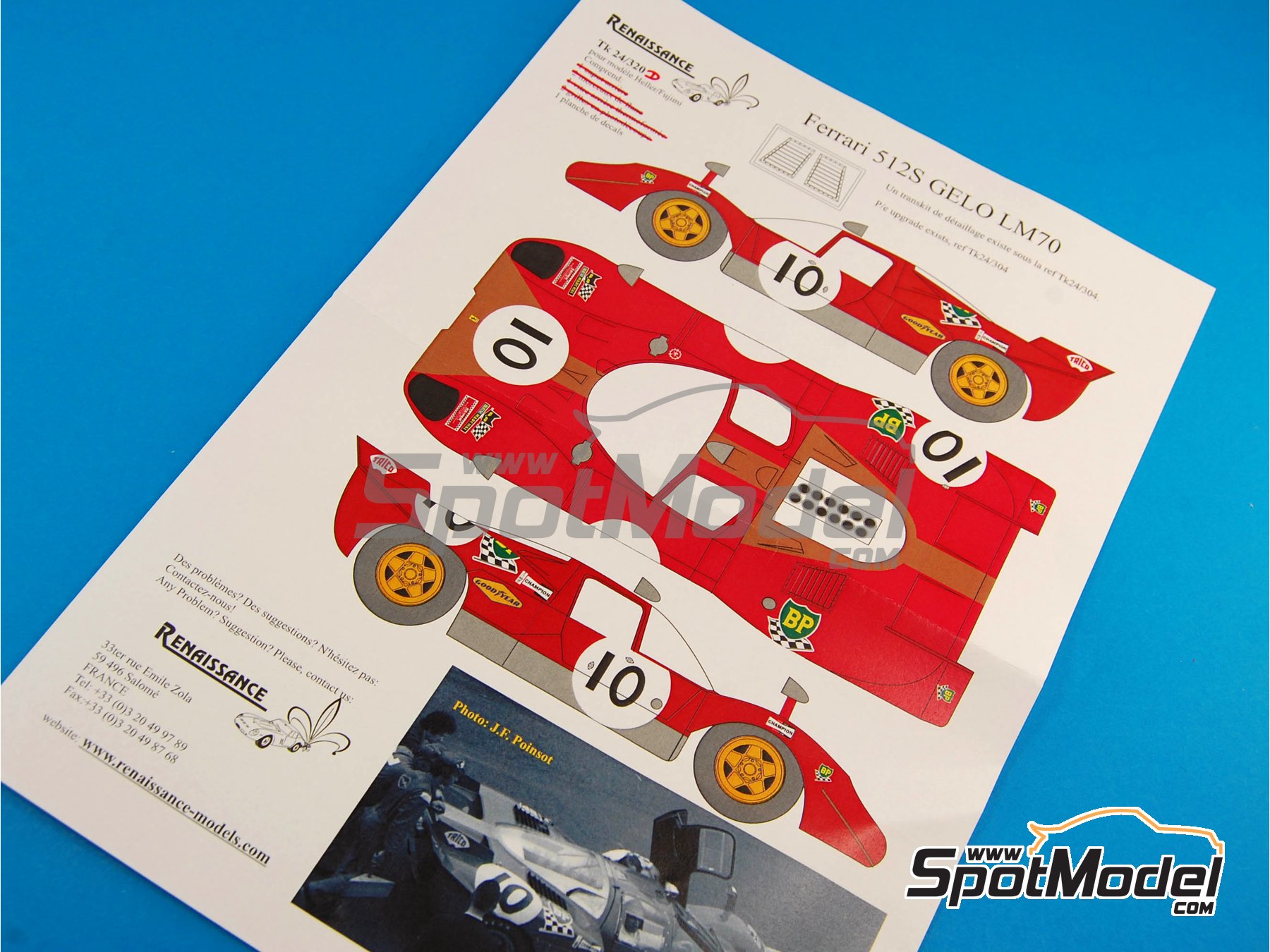 Renaissance Models TK24/320D: Marking / livery 1/24 scale - Ferrari ...