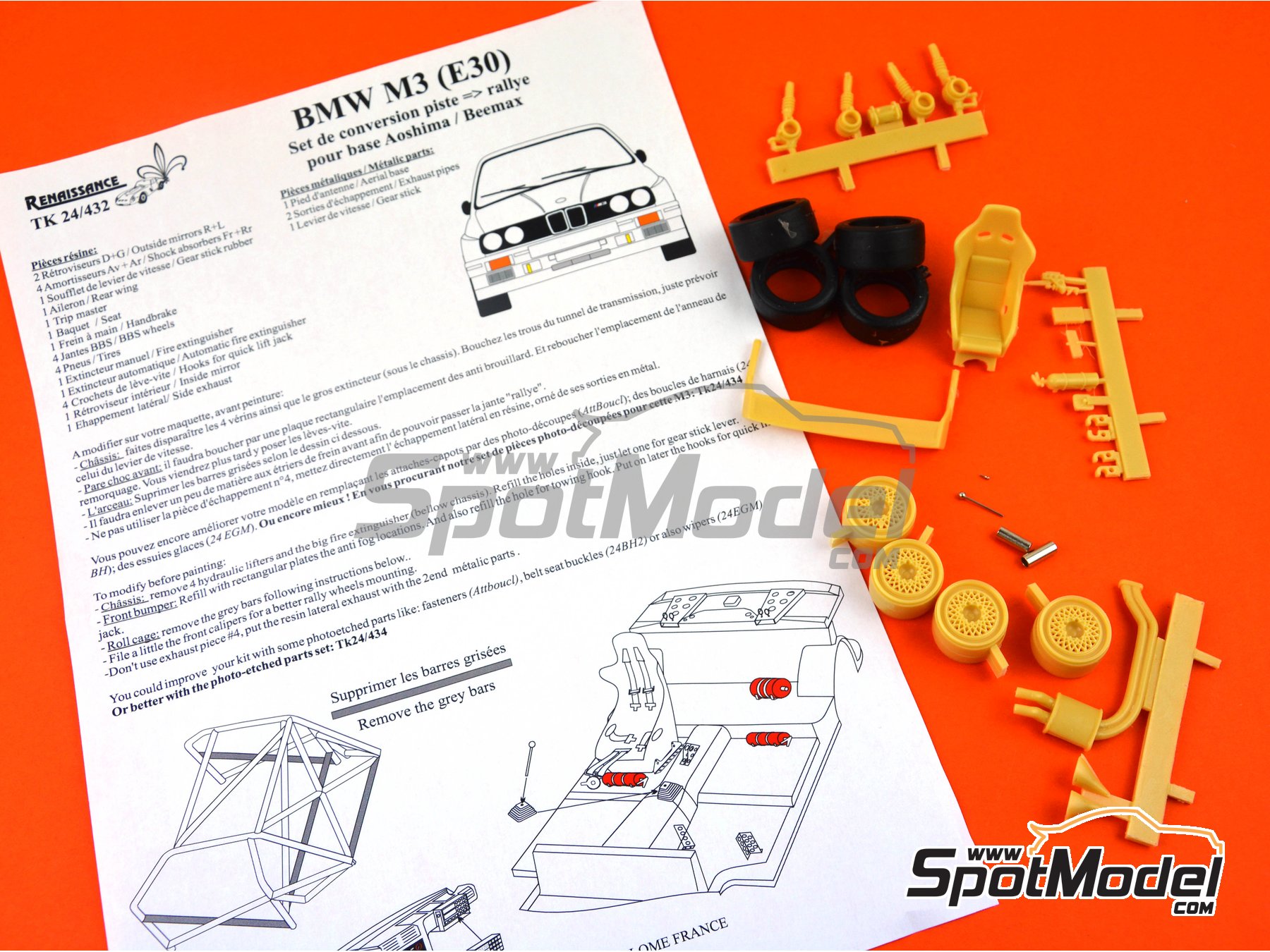 Renaissance Models TK24/432: Transkit 1/24 scale - BMW M3 E30 Rally ...