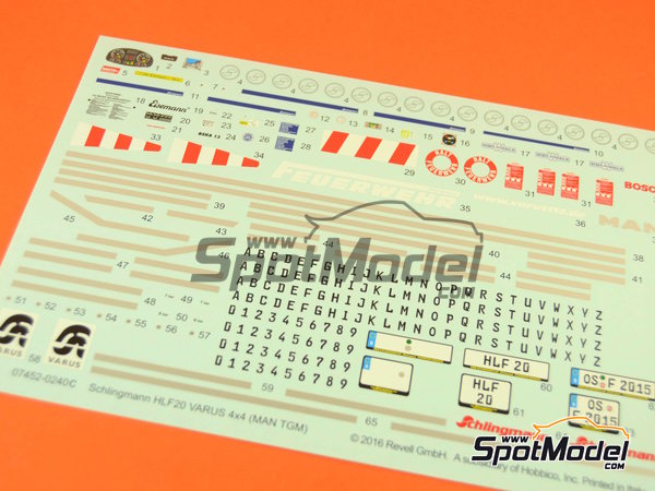 Revell 07452: Special vehicle scale model kit 1/24 scale - MAN TGM ...