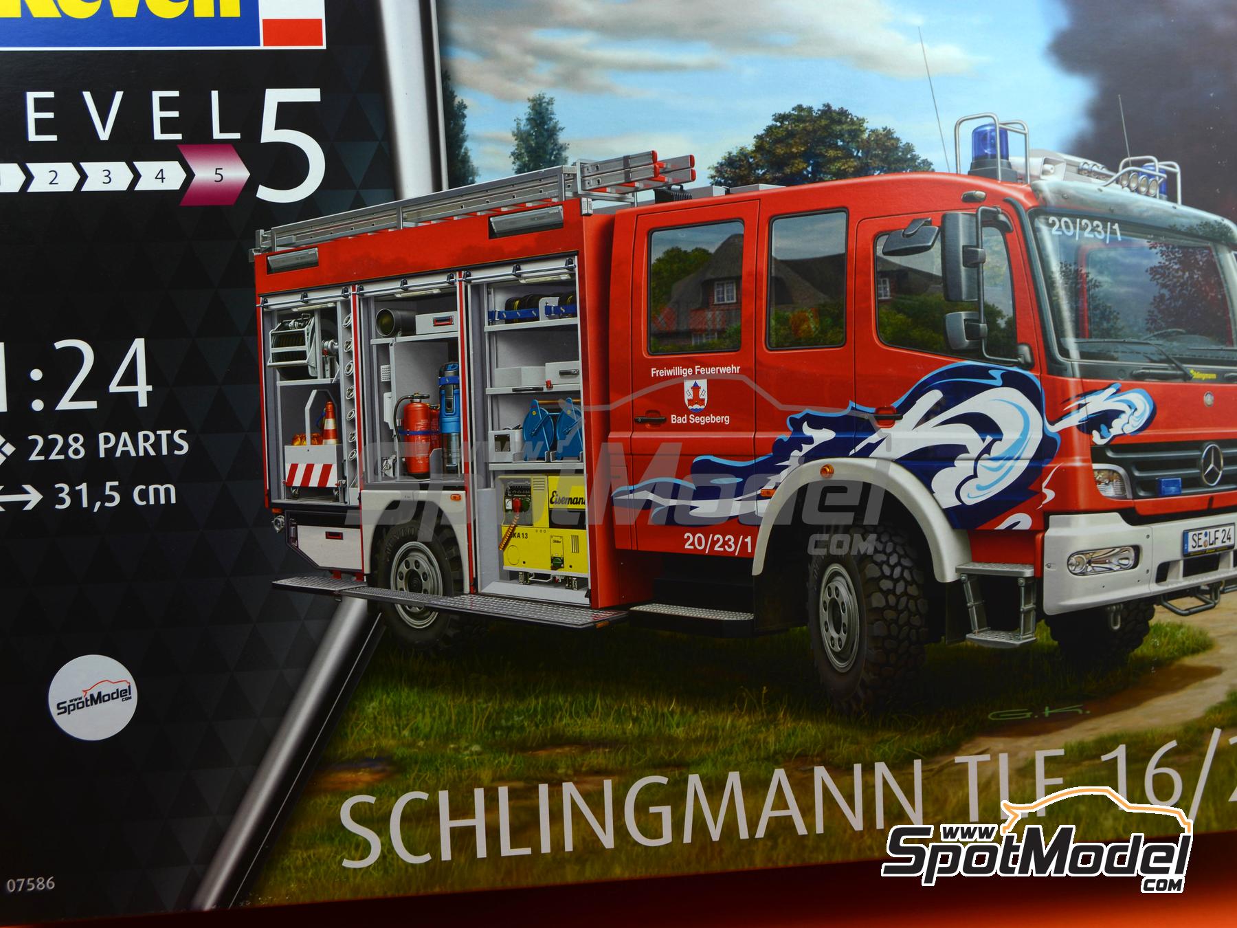 Revell 07586: Special vehicle scale model kit 1/24 scale - Mercedes ...