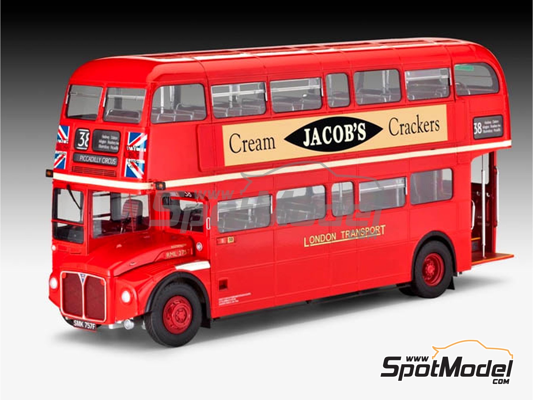 Revell 07651: Bus scale model kit 1/24 scale - London Routermaster bus ...