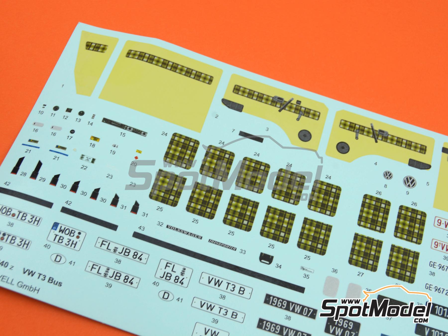 Revell 07706: Van scale model kit 1/25 scale - Volkswagen T3 Bus (ref ...