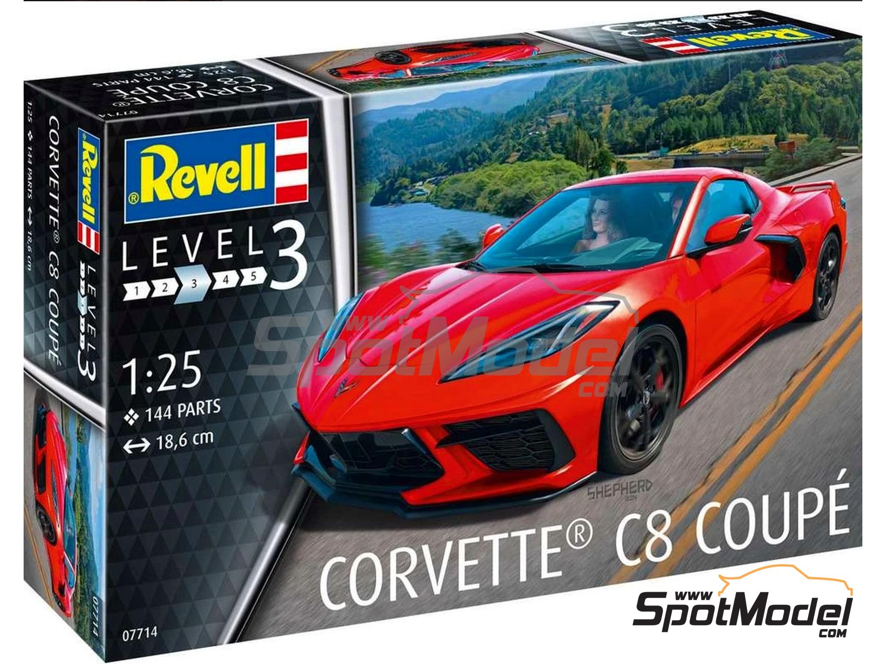 Revell 07714: Car scale model kit 1/24 scale - Corvette C8 Coupe (ref. REV07714) | SpotModel