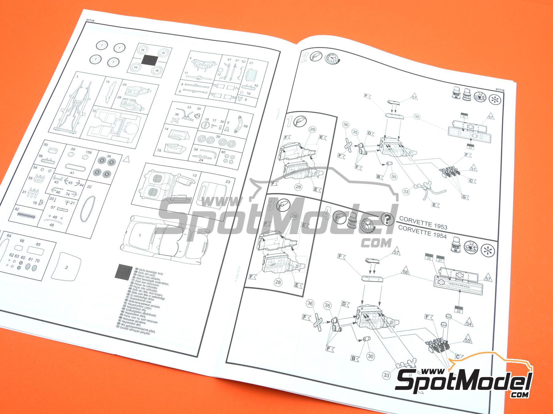 Revell 07718: Car scale model kit 1/24 scale - Chevrolet Corvette ...