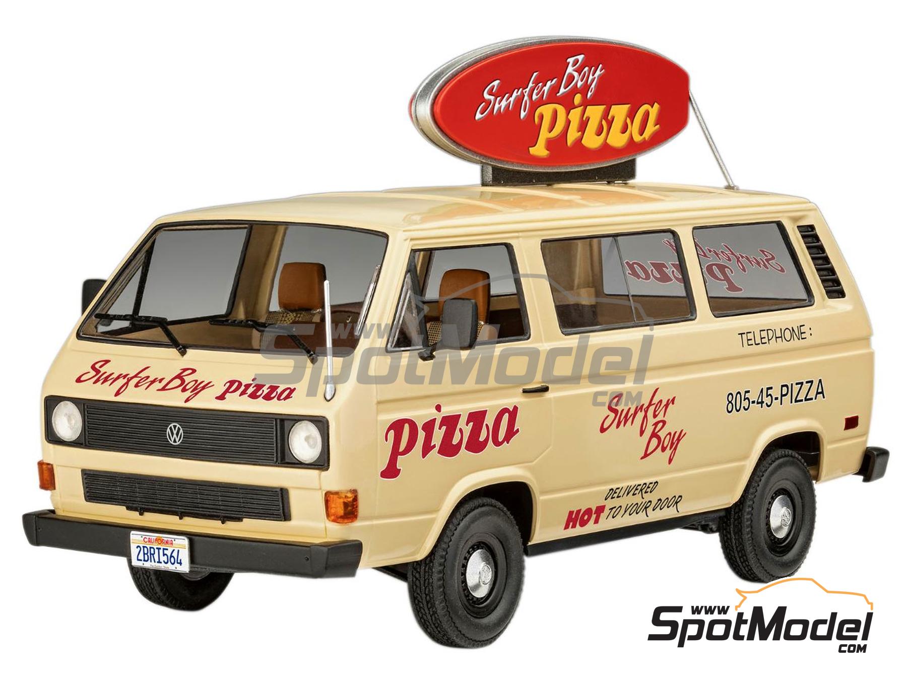 Revell 07725: Van scale model kit 1/25 scale - Volkswagen T3 Bus ...