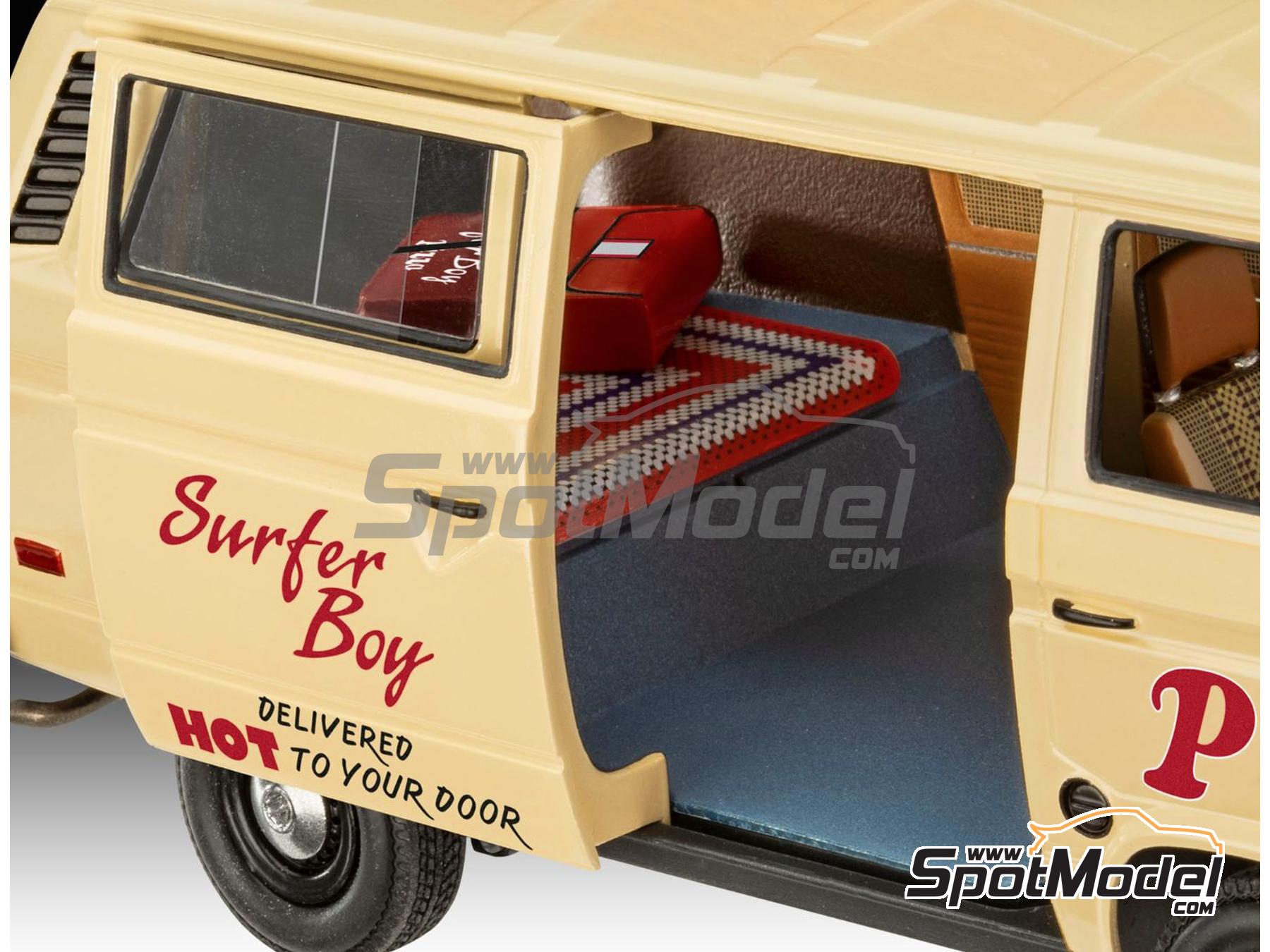 Revell 07725: Van scale model kit 1/25 scale - Volkswagen T3 Bus ...