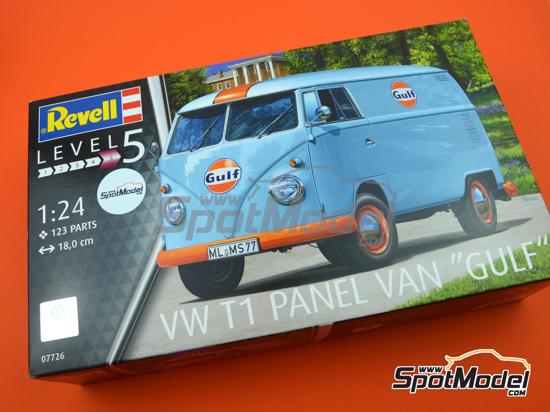 Revell 07726: Van scale model kit 1/24 scale - Volkswagen Transporter ...