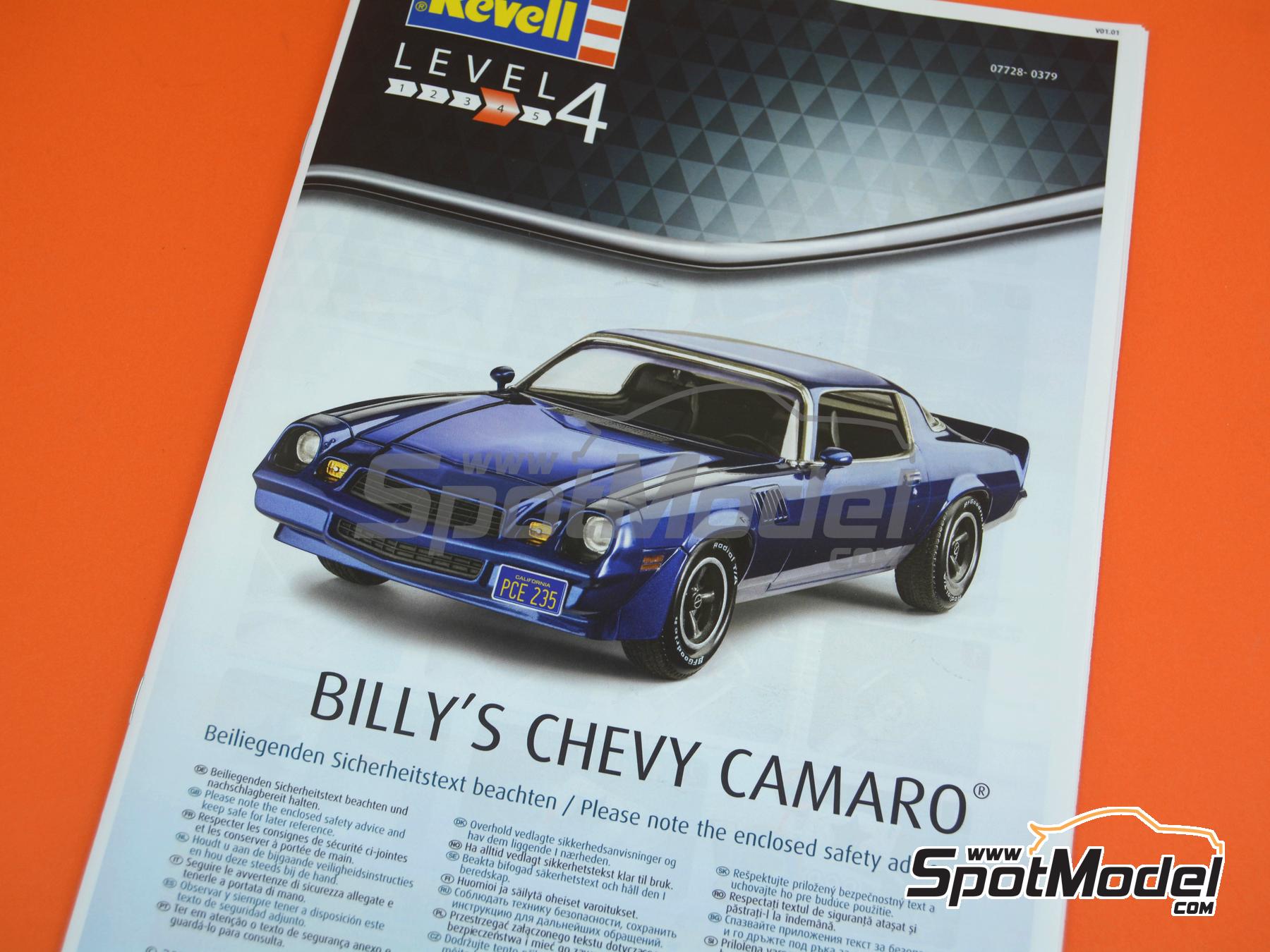 Revell 07728: Car scale model kit 1/24 scale - Chevrolet Chevy Camaro ...