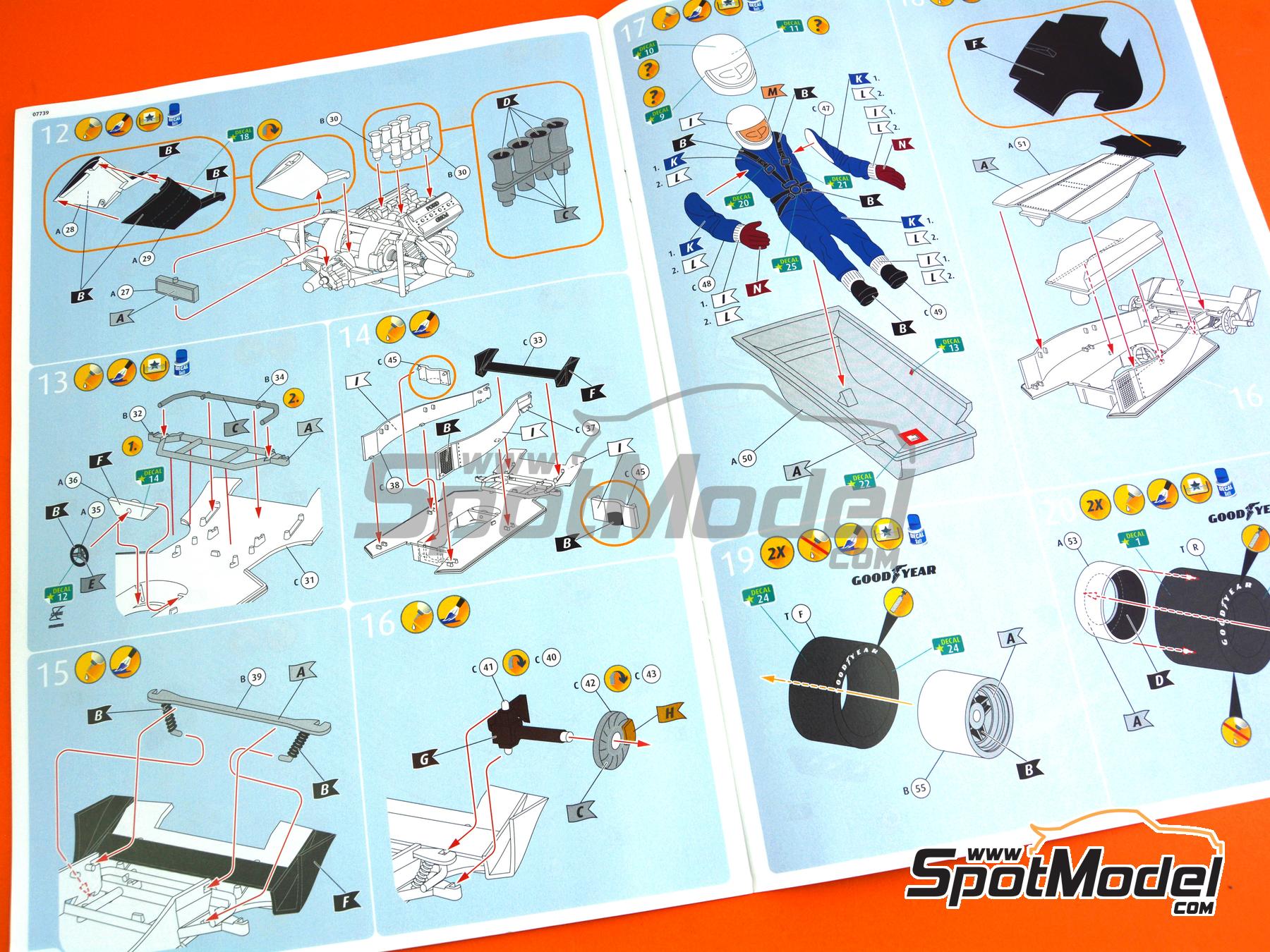 Revell 07739: Scale model kit 1/32 scale - Surtees Ford TS16/03 Surtees Racing Organisation Team ...