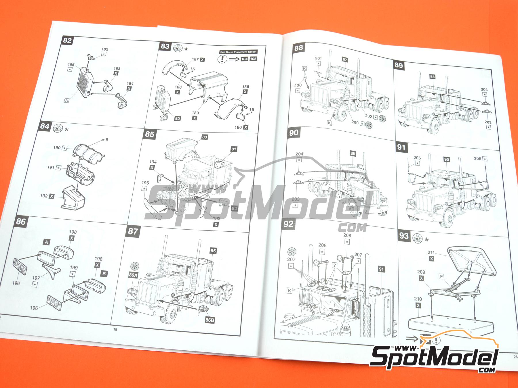 Revell 12627: Truck scale model kit 1/25 scale - Peterbilt 359 (ref ...