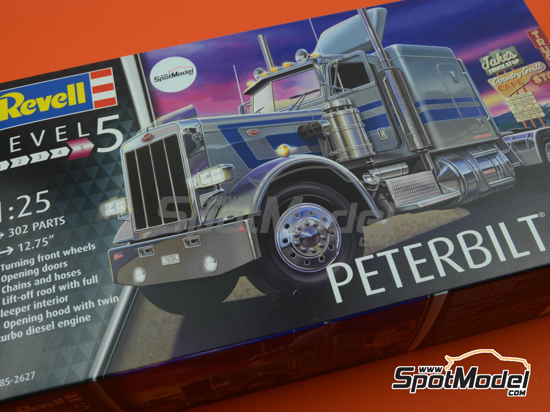 Revell 12627: Truck scale model kit 1/25 scale - Peterbilt 359 (ref ...