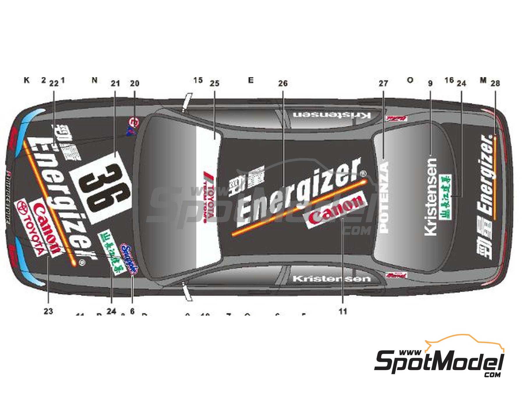 SK Decals SK24066: Marking / livery 1/24 scale - Toyota Corona ST191 ...