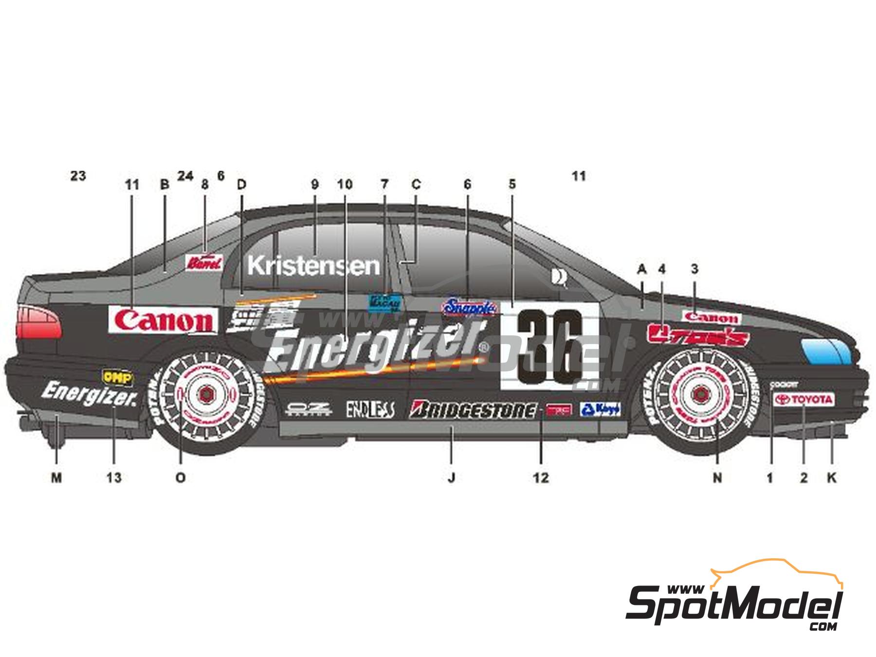 SK Decals SK24066: Marking / livery 1/24 scale - Toyota Corona ST191 ...