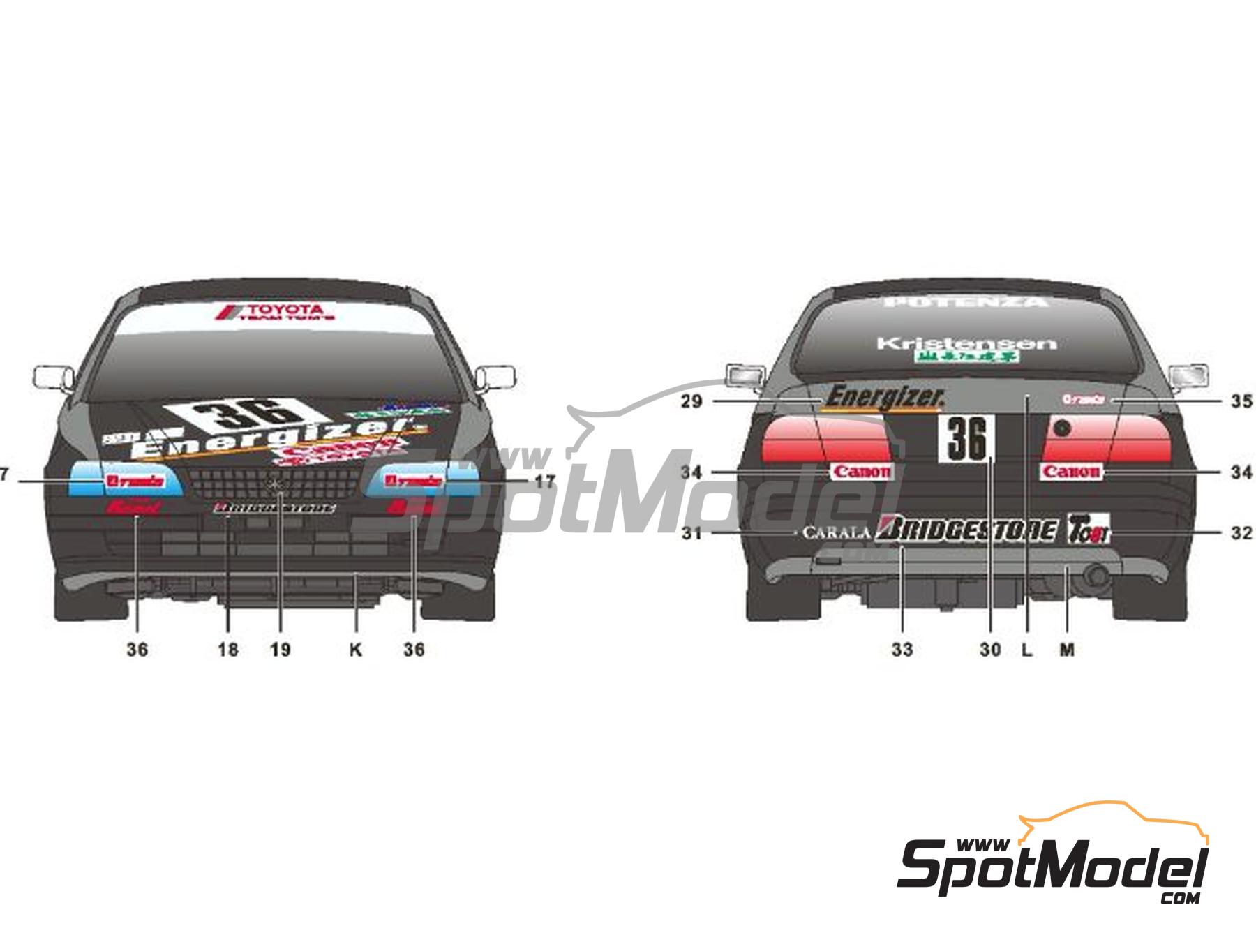 SK Decals SK24066: Marking / livery 1/24 scale - Toyota Corona ST191 ...