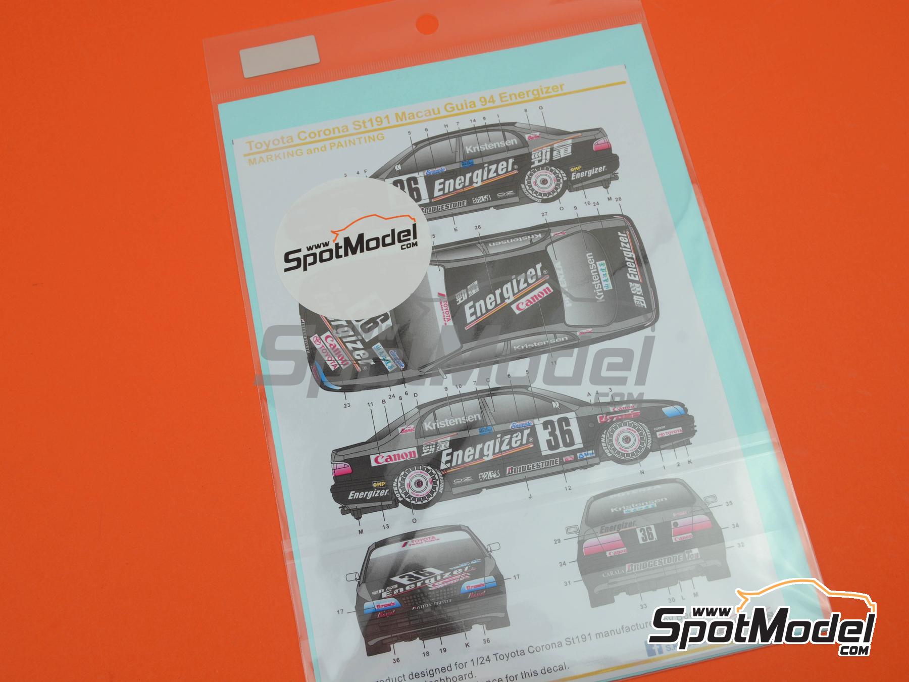 SK Decals SK24066: Marking / livery 1/24 scale - Toyota Corona ST191 ...