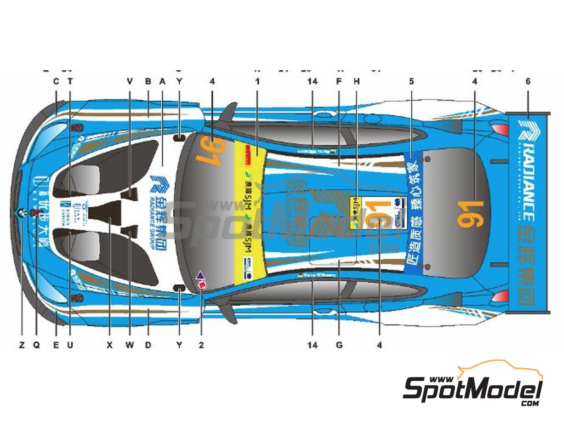 SK Decals SK24080: Marking / livery 1/24 scale - BMW M6 GT3 Fist AAI ...