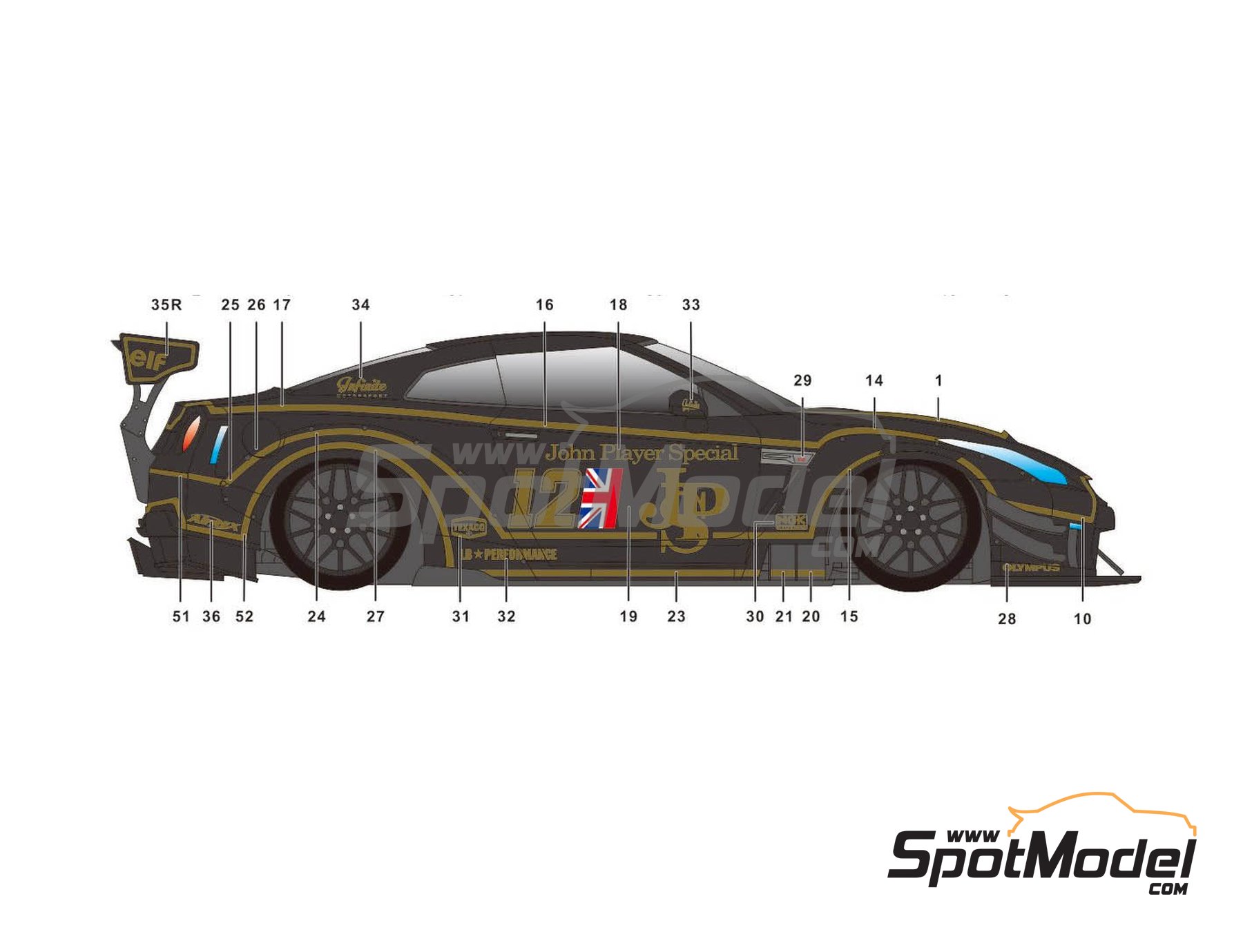SK Decals SK24096: Marking / livery 1/24 scale - Liberty Walk LB Works ...