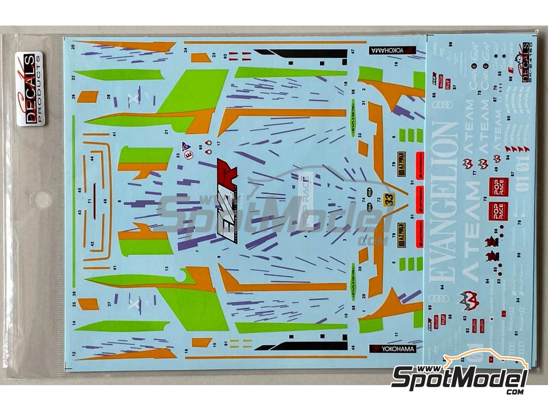 SK Decals SK24150: Marking / livery 1/24 scale - Audi R8 LMS Evo GT3 X ...