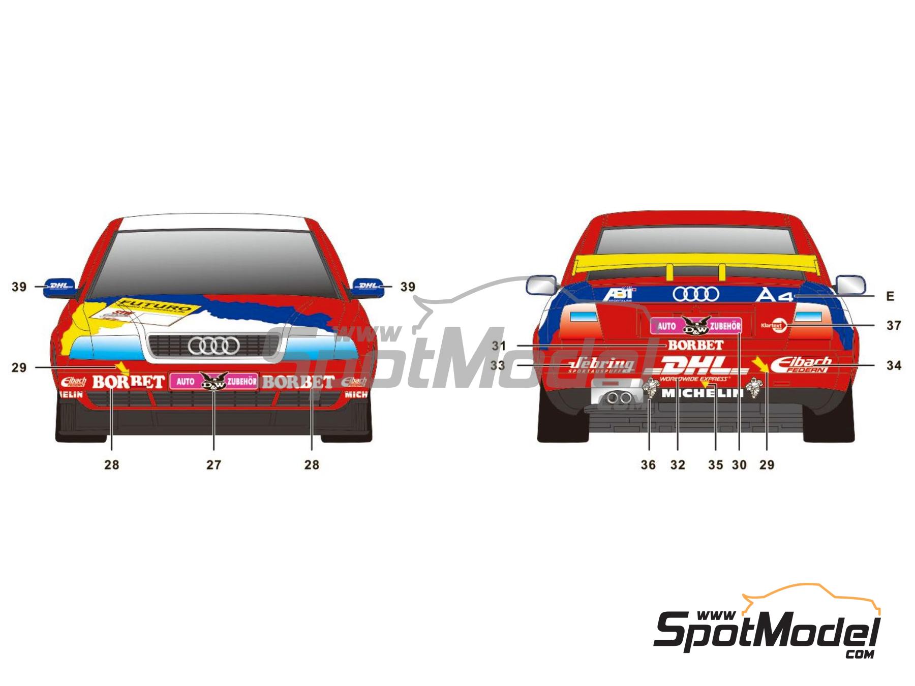 SK Decals SK24152: Marking / livery 1/24 scale - Audi A4 Quattro Abt ...