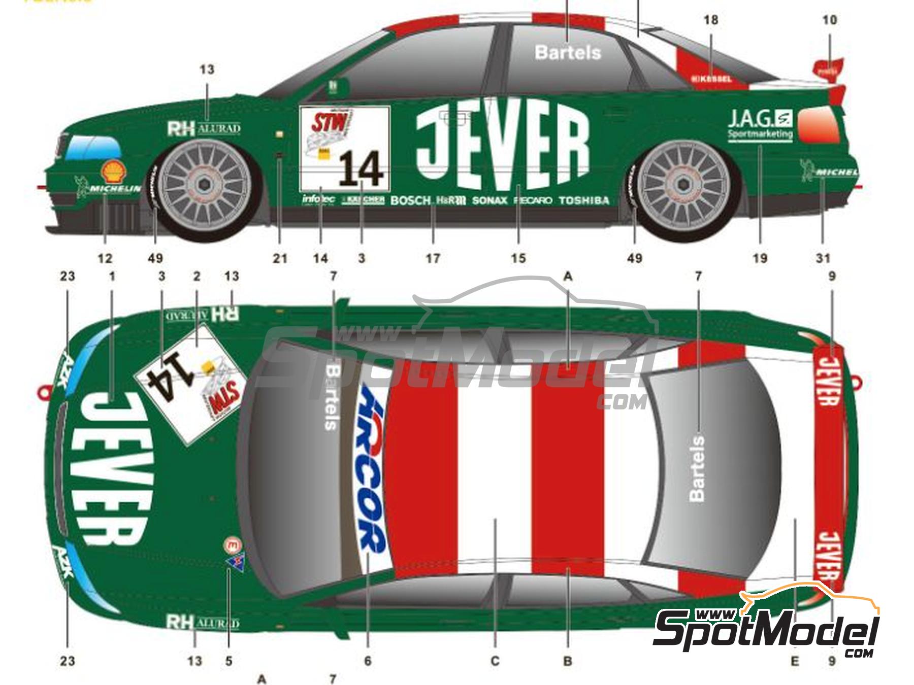 SK Decals SK24154: Marking / livery 1/24 scale - Audi A4 Quattro AZK ...