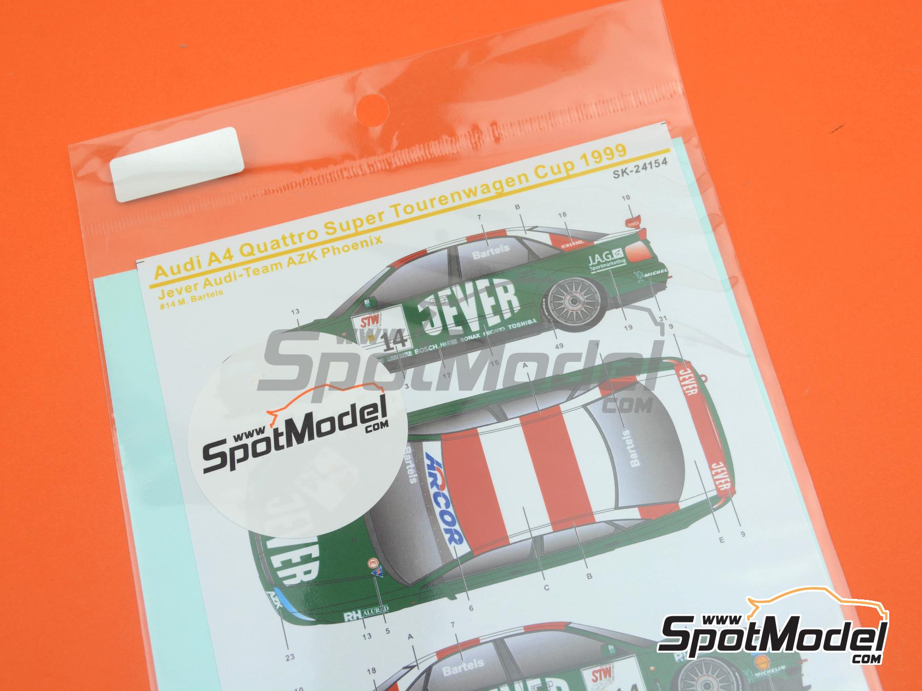 SK Decals SK24154: Marking / livery 1/24 scale - Audi A4 Quattro AZK ...