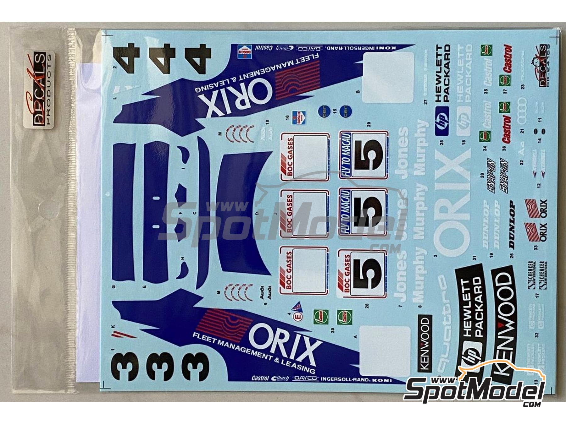 SK Decals SK24155: Marking / livery 1/24 scale - Audi A4 Quattro Audi ...