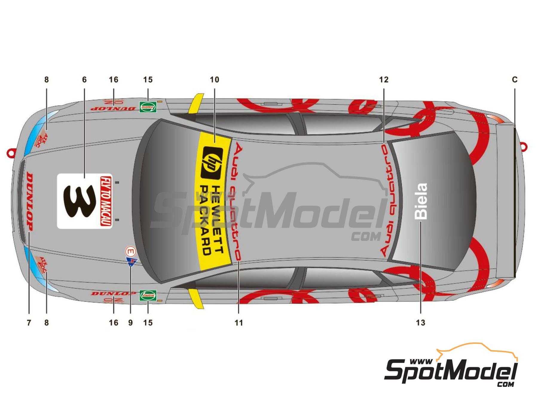SK Decals SK24156: Marking / livery 1/24 scale - Audi A4 Quattro ROC ...