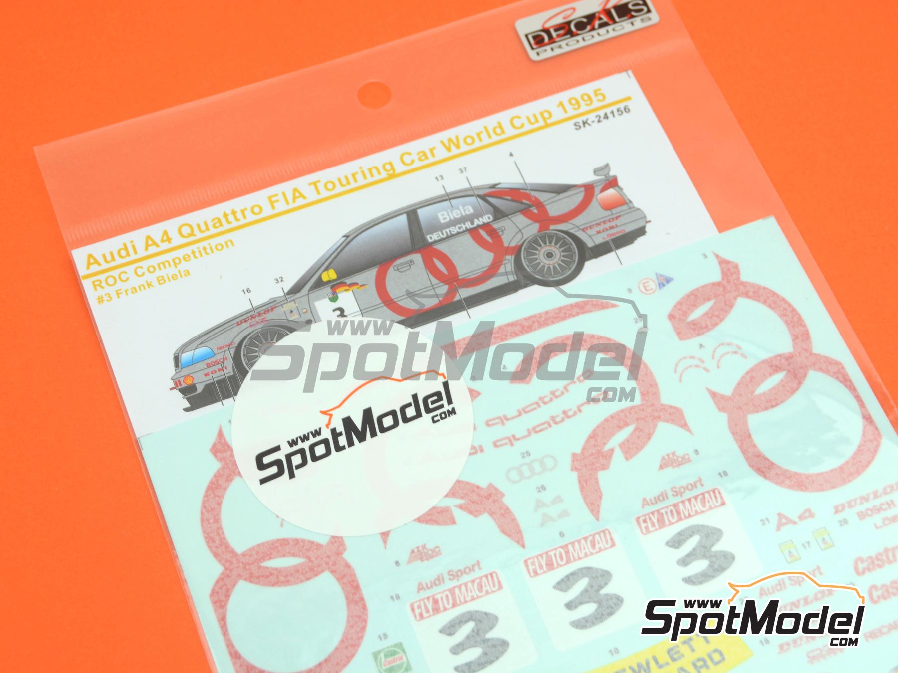 SK Decals SK24156: Marking / livery 1/24 scale - Audi A4 Quattro ROC ...