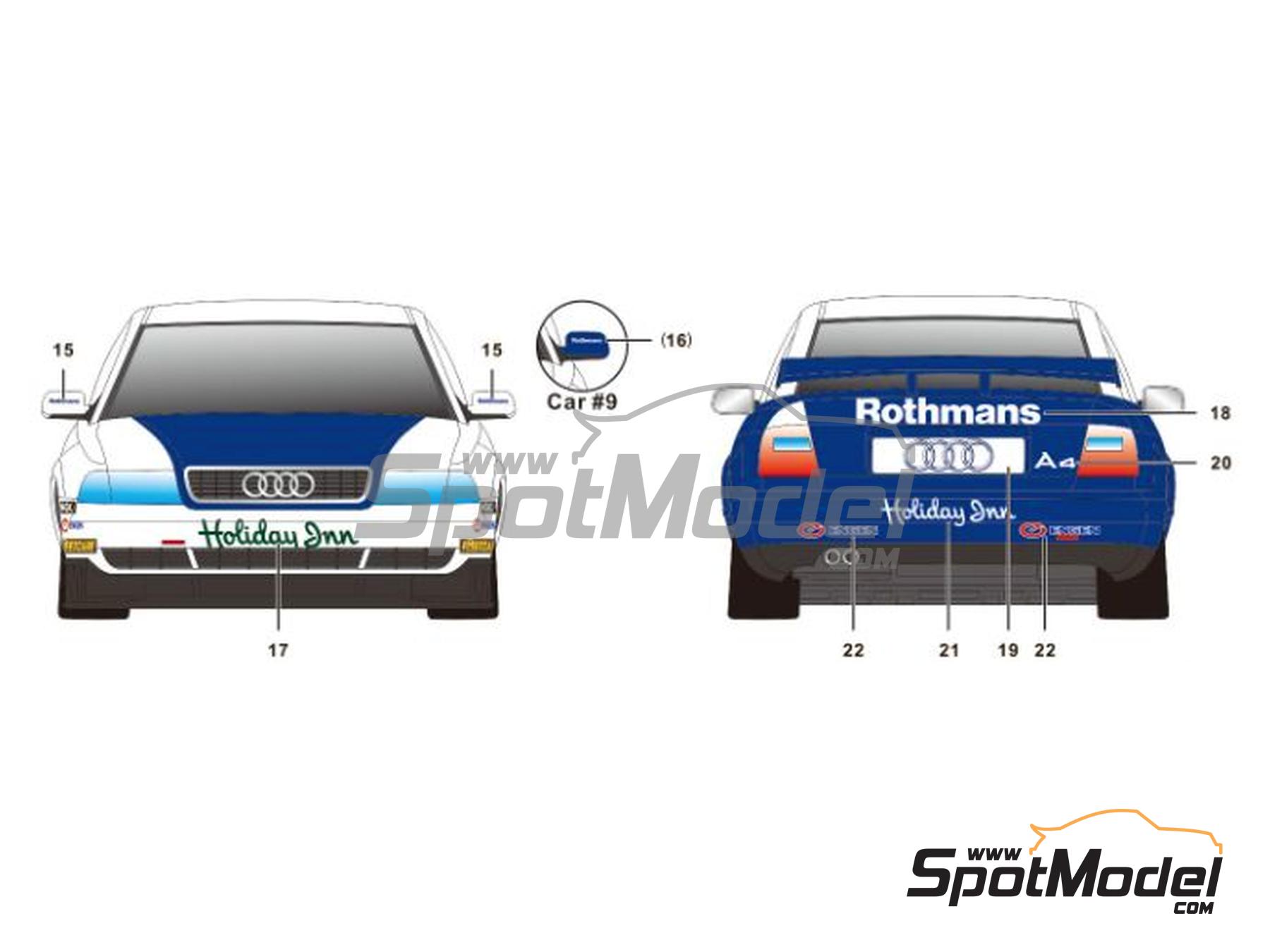 SK Decals SK24157: Marking / livery 1/24 scale - Audi A4 Quattro Audi ...