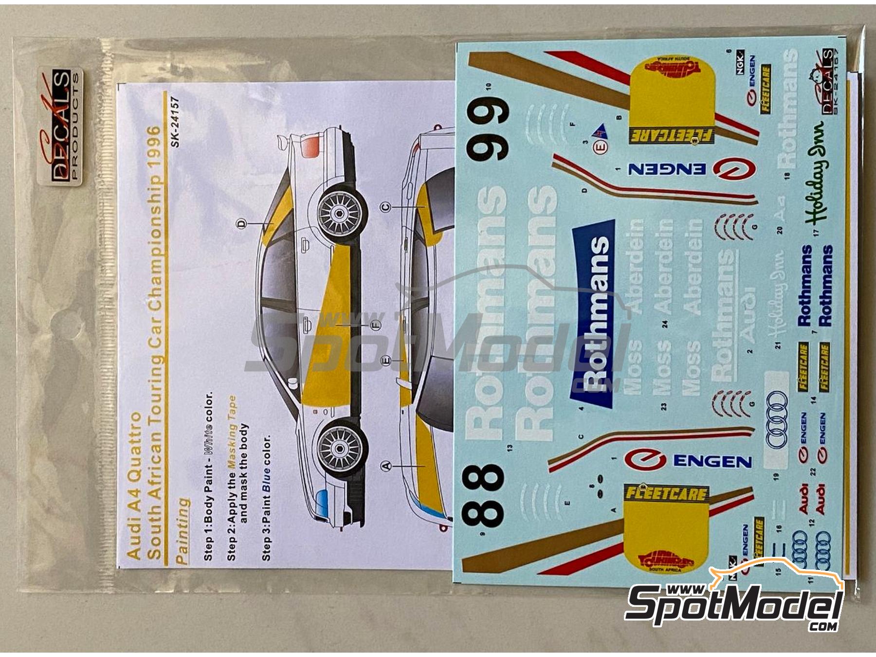 SK Decals SK24157: Marking / livery 1/24 scale - Audi A4 Quattro Audi ...