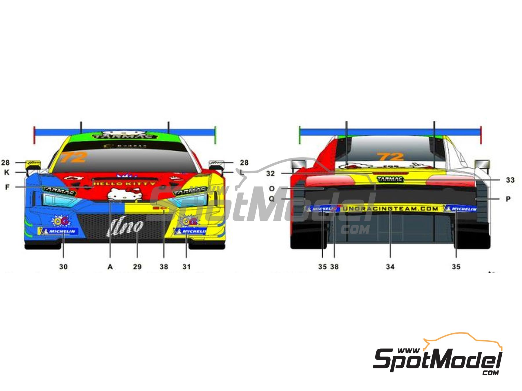 SK Decals SK24159: Marking / livery 1/24 scale - Audi R8 LMS Evo II GT3 ...