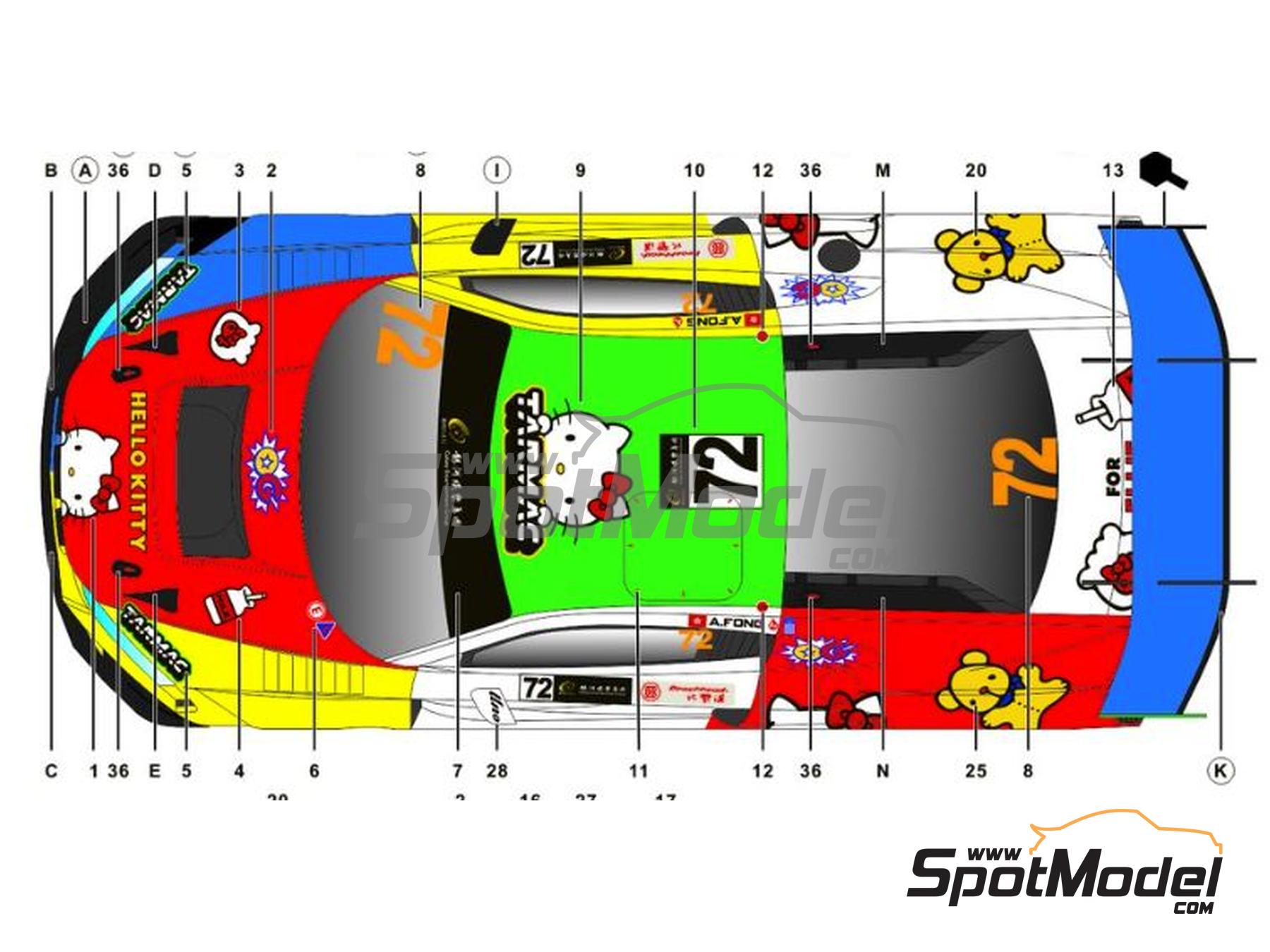 SK Decals SK24159: Marking / livery 1/24 scale - Audi R8 LMS Evo II GT3 ...