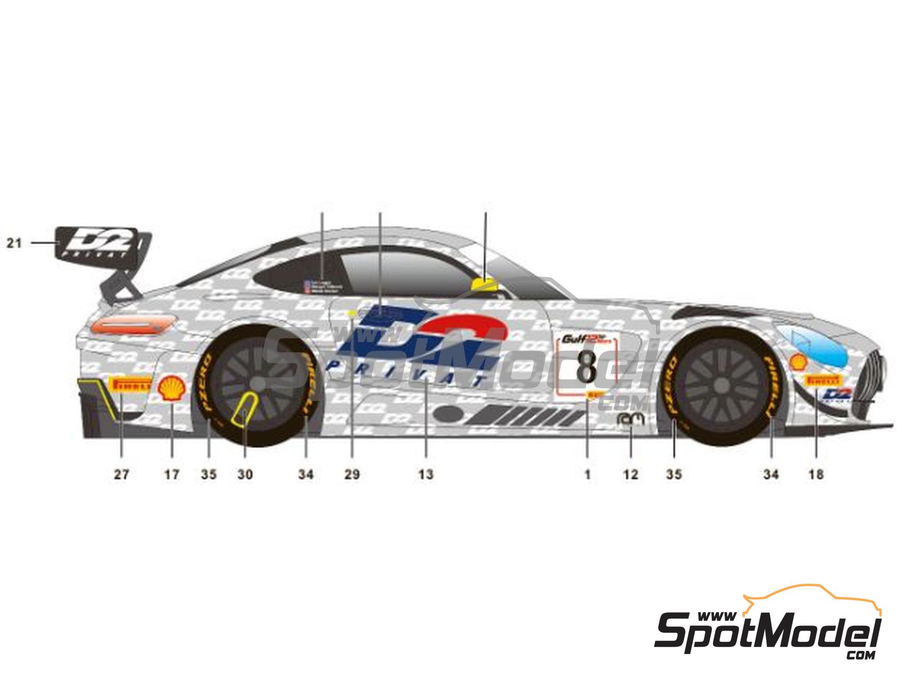 SK Decals SK24169: Marking / livery 1/24 scale - Mercedes AMG GT3 Evo ...