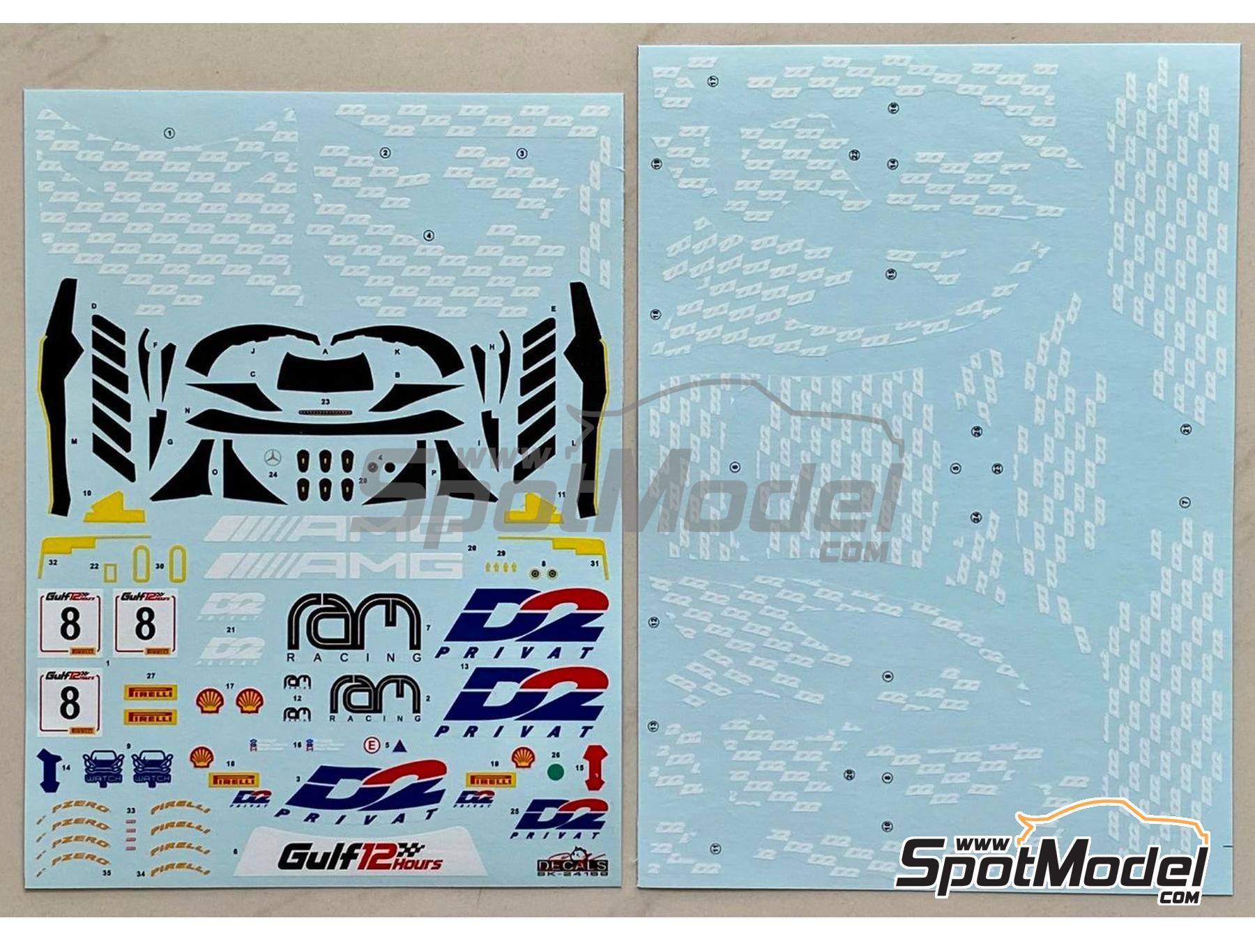 SK Decals SK24169: Marking / livery 1/24 scale - Mercedes AMG GT3 Evo ...