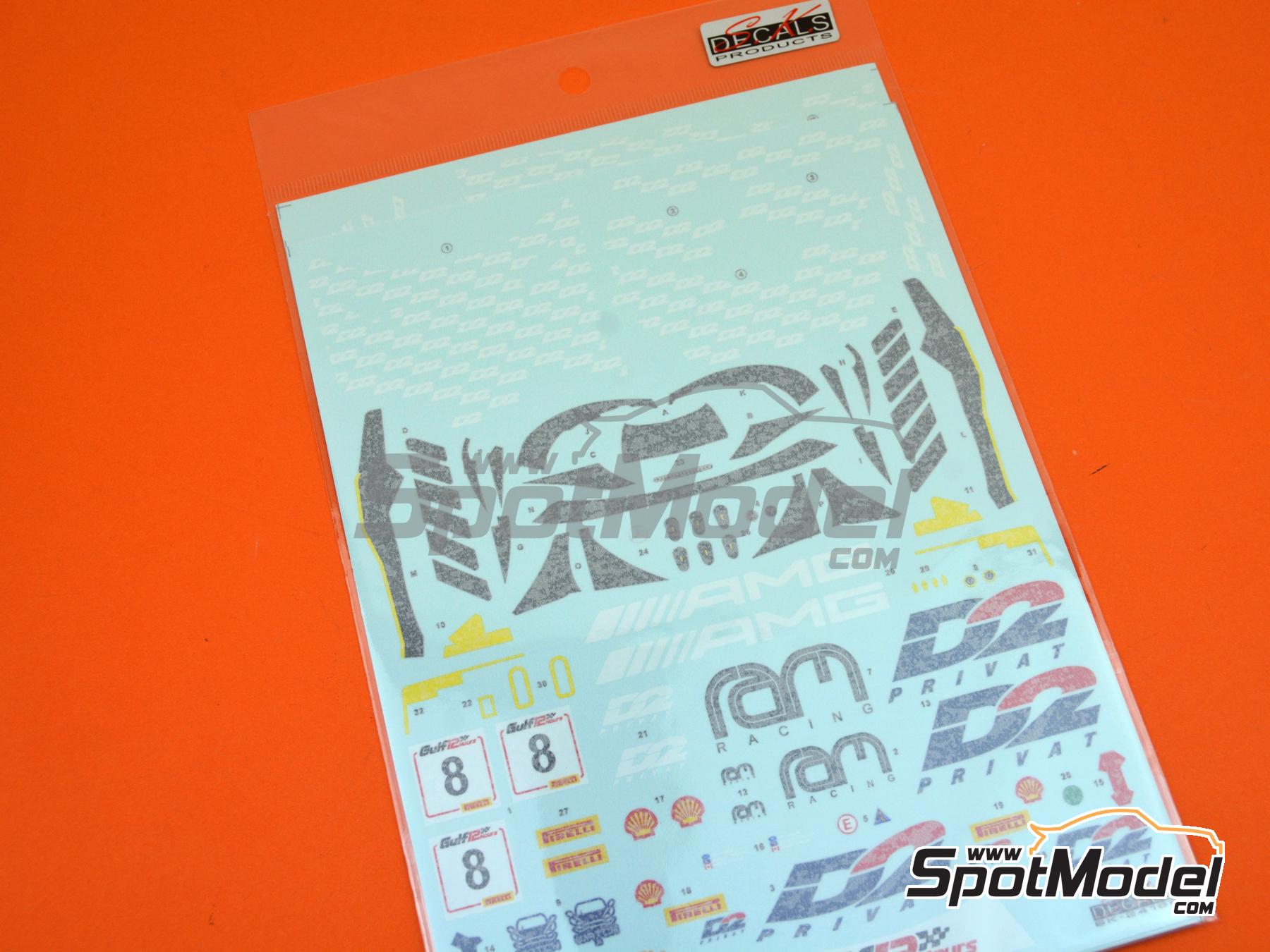 SK Decals SK24169: Marking / livery 1/24 scale - Mercedes AMG GT3 Evo ...