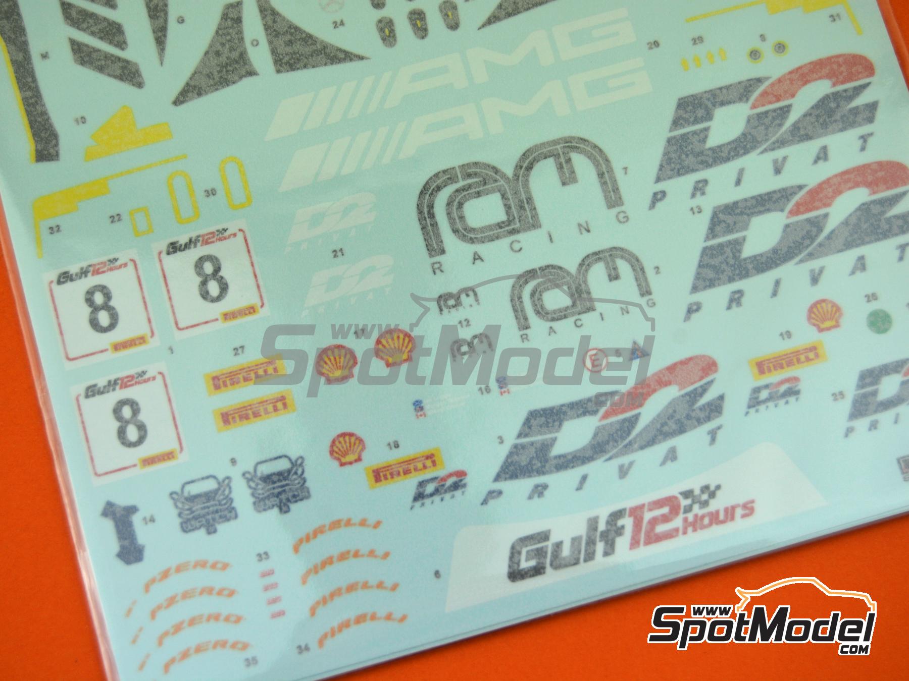 SK Decals SK24169: Marking / livery 1/24 scale - Mercedes AMG GT3 Evo ...