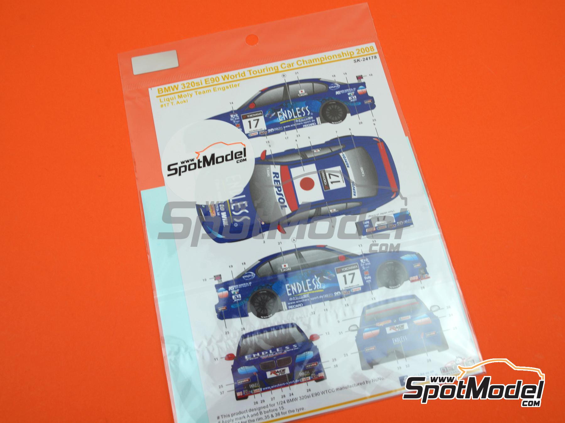 SK Decals SK24178: Marking / livery 1/24 scale - BMW 320si E90 Liqui ...