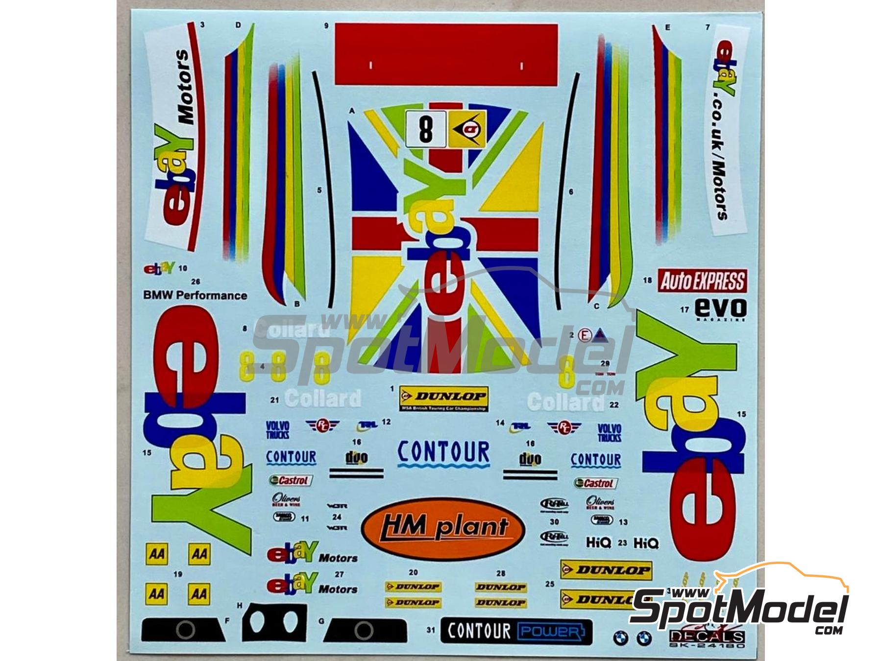 SK Decals SK24180: Marking / livery 1/24 scale - BMW 320si E90 West ...