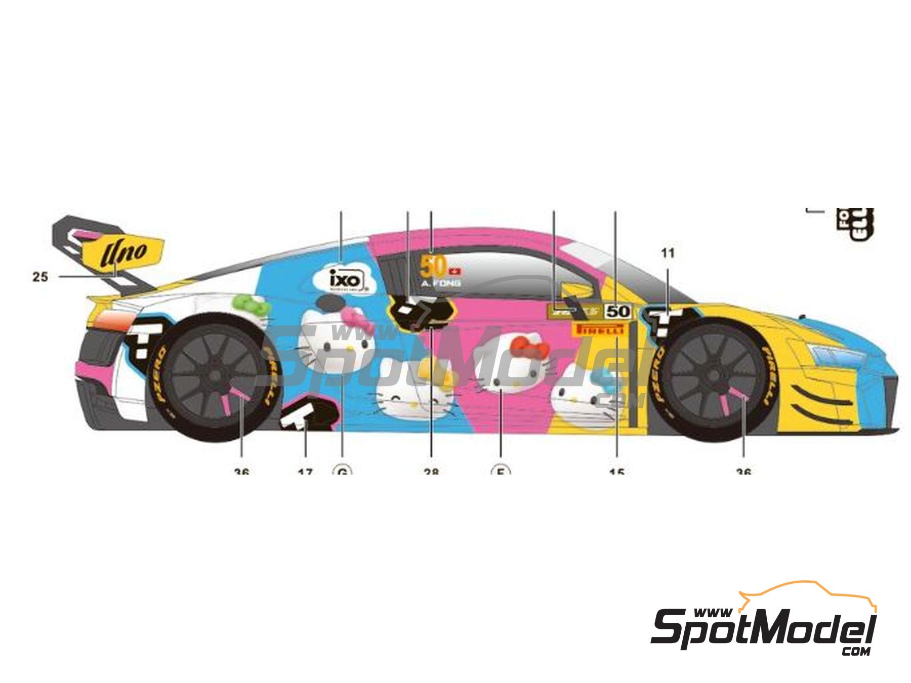 SK Decals SK24182: Marking / livery 1/24 scale - Audi R8 LMS Evo II GT3 ...