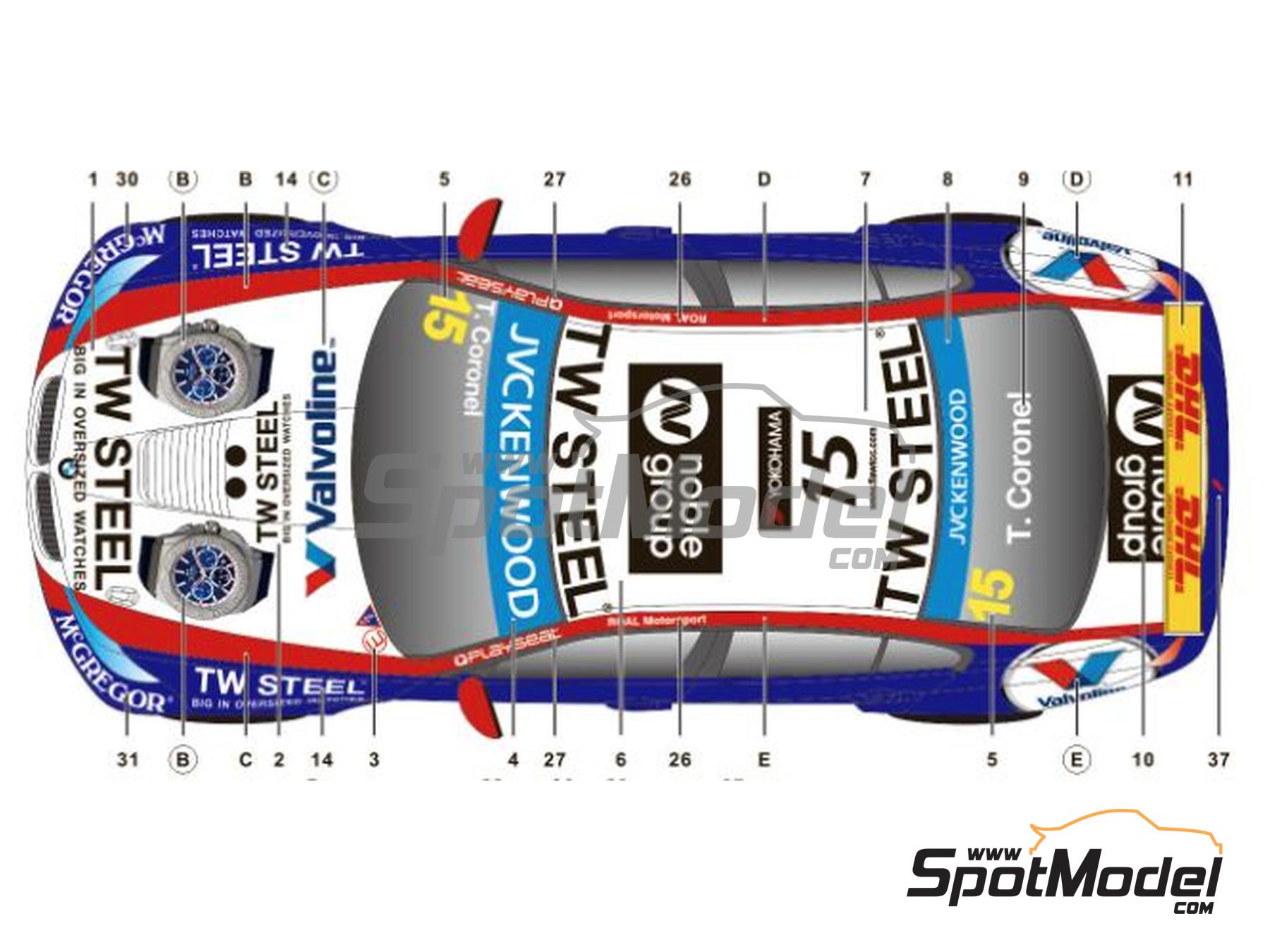 SK Decals SK24184: Marking / livery 1/24 scale - BMW 320si E90 ROAL ...