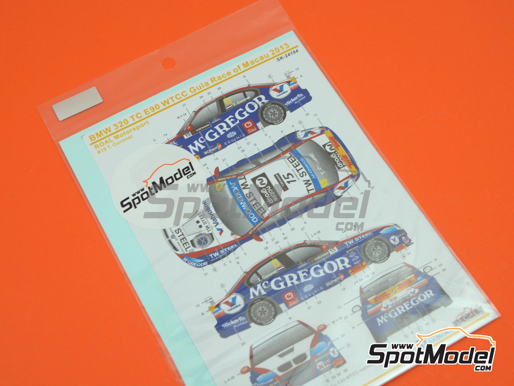 SK Decals SK24184: Marking / livery 1/24 scale - BMW 320si E90 ROAL ...