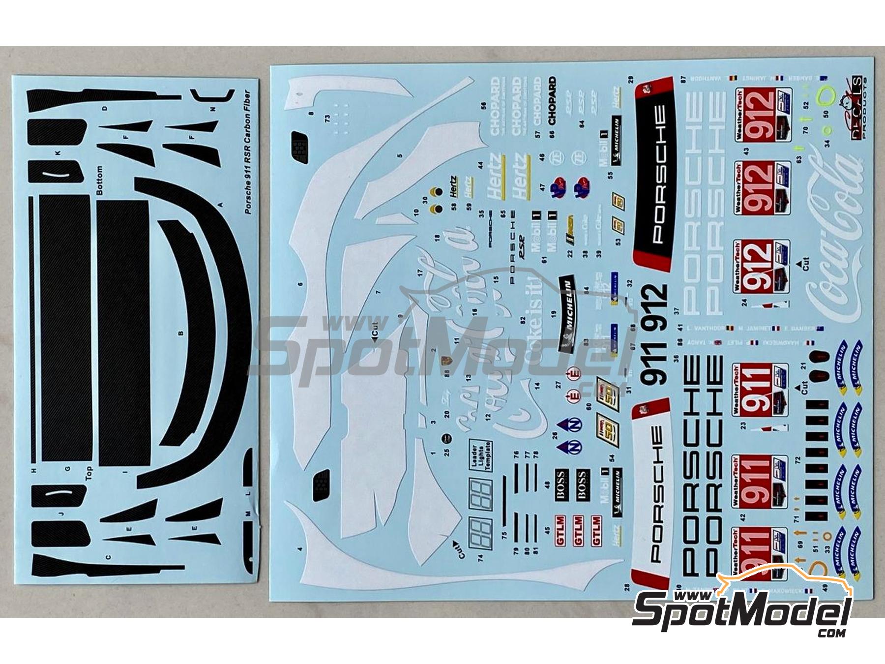 SK Decals SK24190: Marking / livery 1/24 scale - Porsche 911 GT3 RSR ...