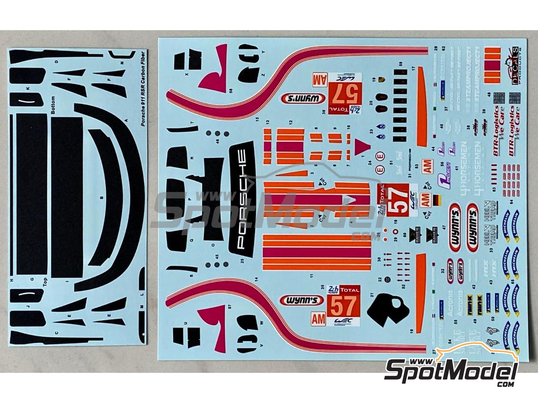 SK Decals SK24191: Marking / livery 1/24 scale - Porsche 911 GT3 RSR ...