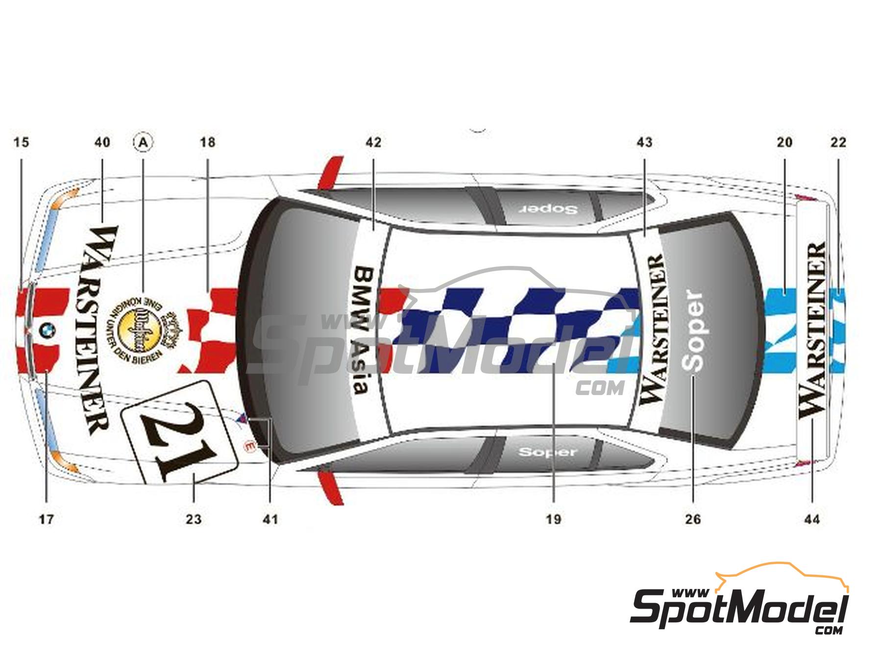 SK Decals SK24193: Marking / livery 1/24 scale - BMW 320i E36 Schnitzer ...