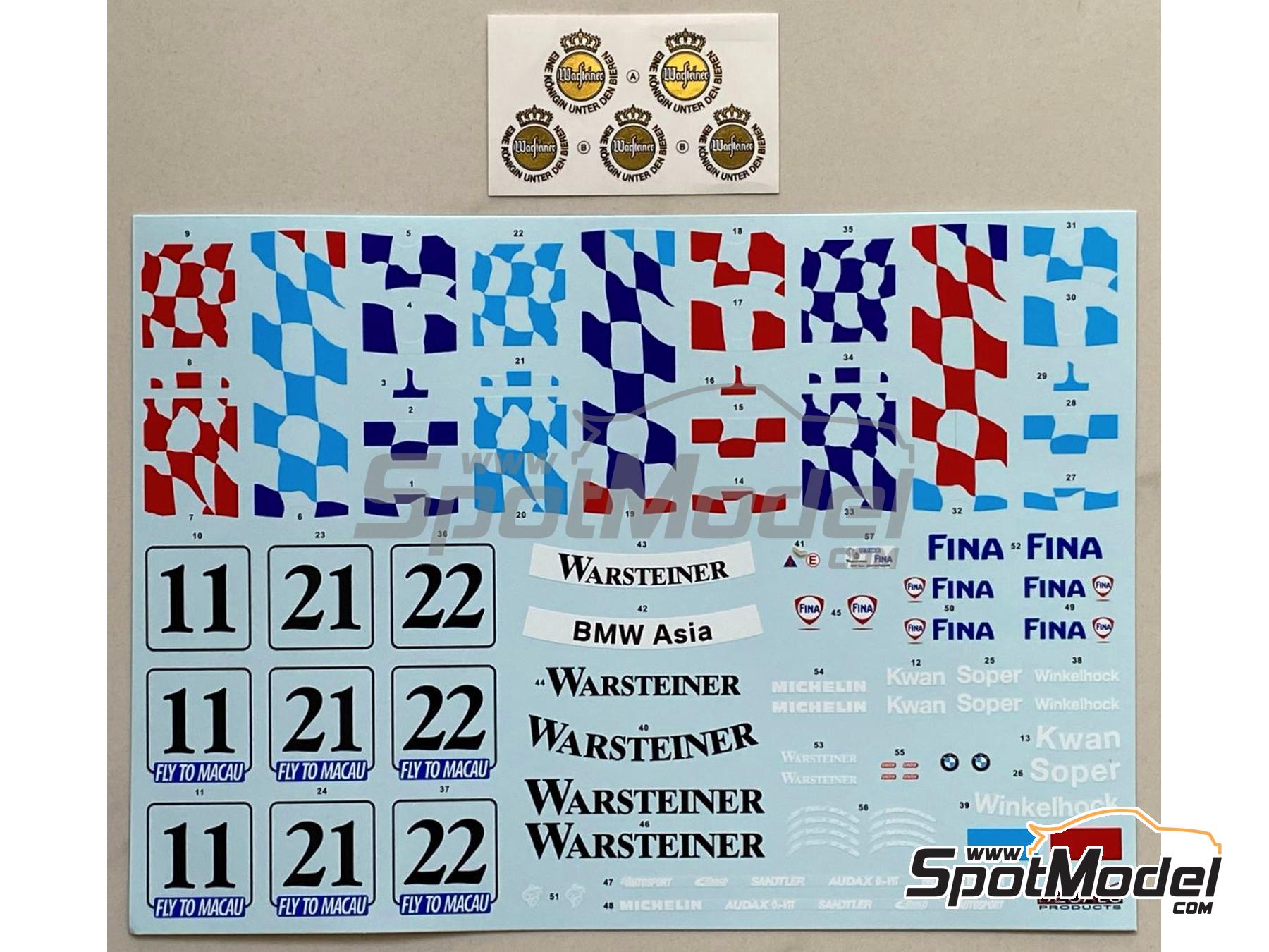 SK Decals SK24193: Marking / livery 1/24 scale - BMW 320i E36 Schnitzer ...