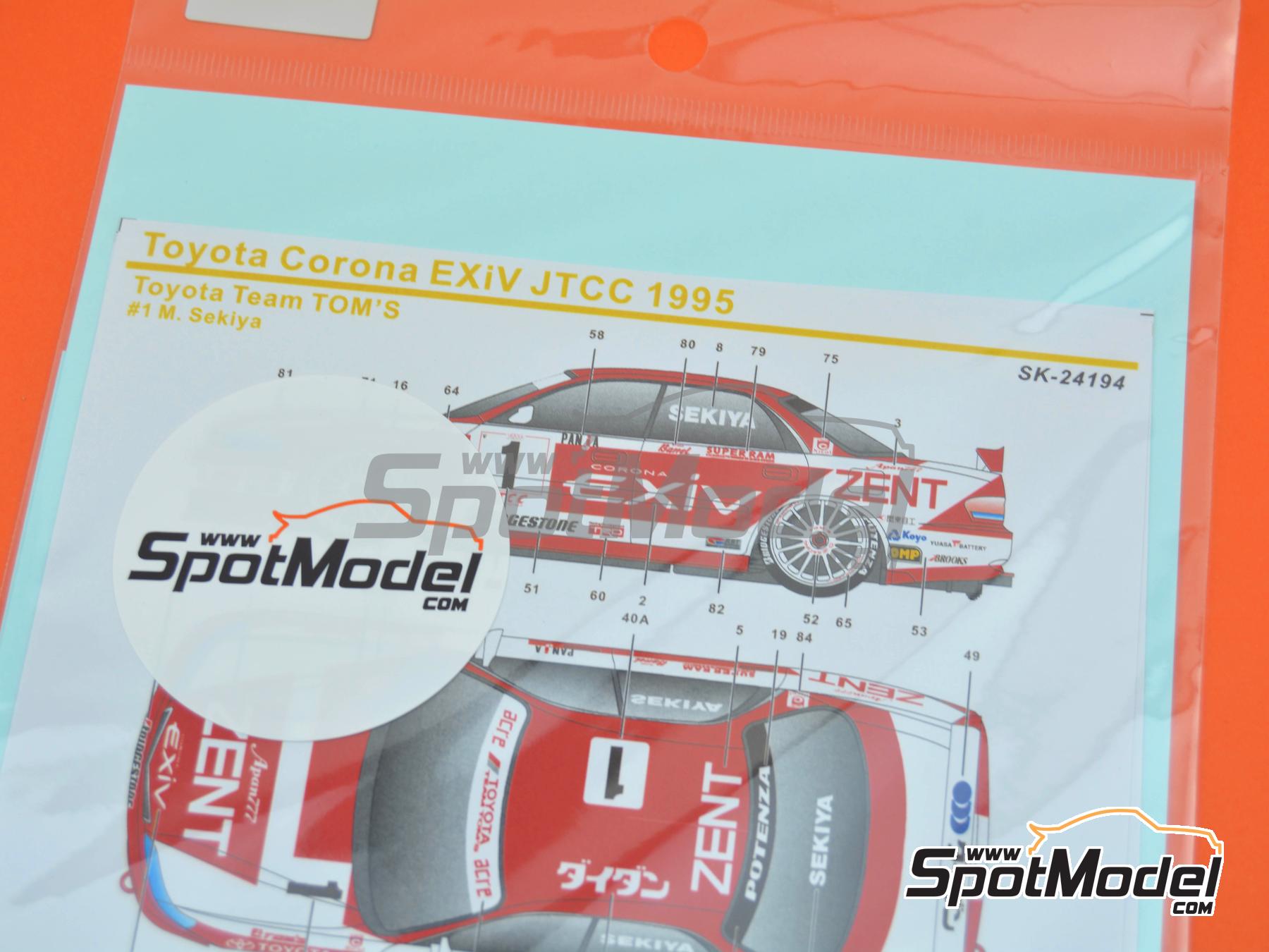 SK Decals SK24194: Marking / livery 1/24 scale - Toyota Corona Exiv Tom ...